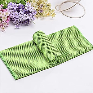 YTYZC 2pcs Running Football Basketball Cooling Ice Beach Towel Men and Women Gym Club Yoga Sports Cold Washcloth (Color : Gray, Size : 30x90cm)