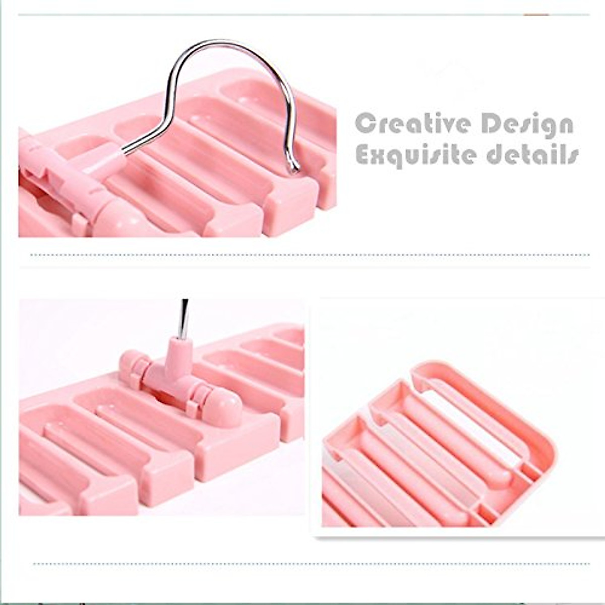 ArMordy(TM) Multifuction Storage Storage Rack Tie Belt Organizer Space Saver Rotating Scarf Ties Hanger Wardrobe Finishing Rack Space Saver[ blue ]