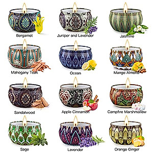 Candles Gifts for Women, 12 Pack Candles for Home Scented, 240 Hour Long Lasting Soy Wax Aromatherapy Candle Set, Birthday Gifts for Women with Gift Box