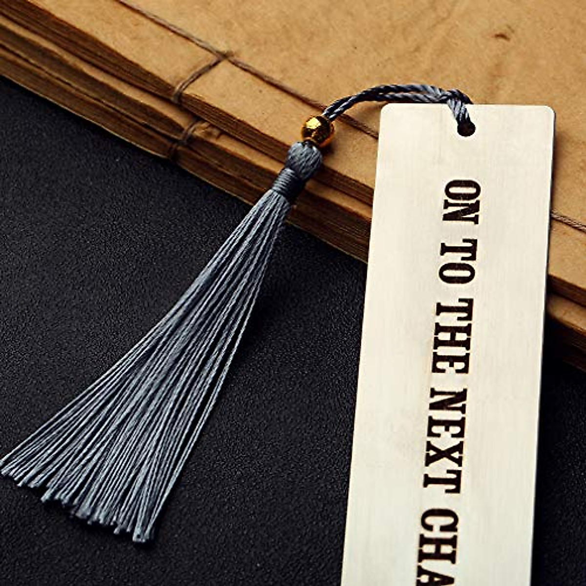 Bookmarks for Book Lovers Metal Book Mark Engraved I Love You Bookmark for Woman Gifts for Reader Book Mark (Silver Our Story is My Favorite)