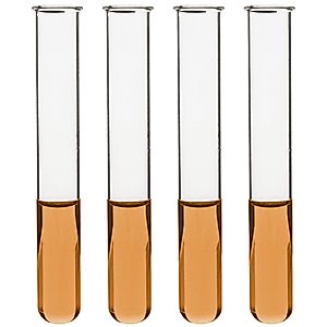 EISCO 100PK Test Tubes, 7ml - Borosilicate 3.3 Glass - 1mm Thick Walls, Beaded Rim - Superior Heat & Chemical Durability - 3" Tall, 0.5" Diameter