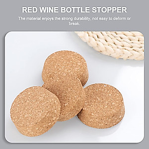 Cabilock 20pcs Tapered Cork Stoppers Wooden Wine Bottle Stopper Natural Soft Wood Wine Corks Crafts Replacement for Wine Beer Bottle Glass Bottles DIY Craft