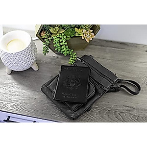 Genuine Leather Cross Body Handbag - Women Messenger Bag with Passport and Vaccine Card Holder (Coffee)