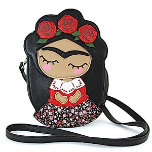 Unibrow Girl Crossbody Bag in Vinyl Material