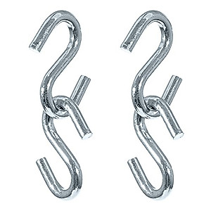 Paracord Planet - 4 Packs - S Shaped Hooks S Hanging Hooks S Metal Hanger - 3/8 Inch Thick, 3 Inches Long