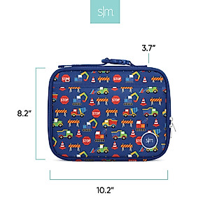 Simple Modern Bluey Kids Lunch Box for Toddler | Reusable Insulated Bag for Girls | Meal Containers for School with Exterior and Interior Pockets | Hadley Collection | Bluey Sky