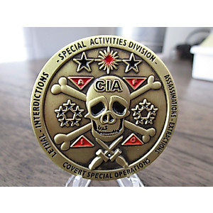 Central Intelligence Agency Covert Special Operations Clandestine Service Lethal Humint CIA Challenge Coin