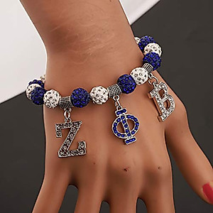 CENWA ZPB Dove Bracelet 1920 Greek Sorority Jewelry Gift for Finer Women(ZPB beads- Br)