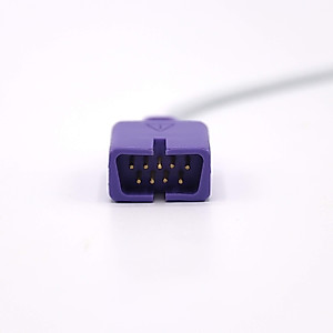12pcs Compatible Nellcor Disposable Neonatal Adult Spo2 Sensor Probe Oximax for Nellcor 9 Pins MAX-N Probe 3.2 ft