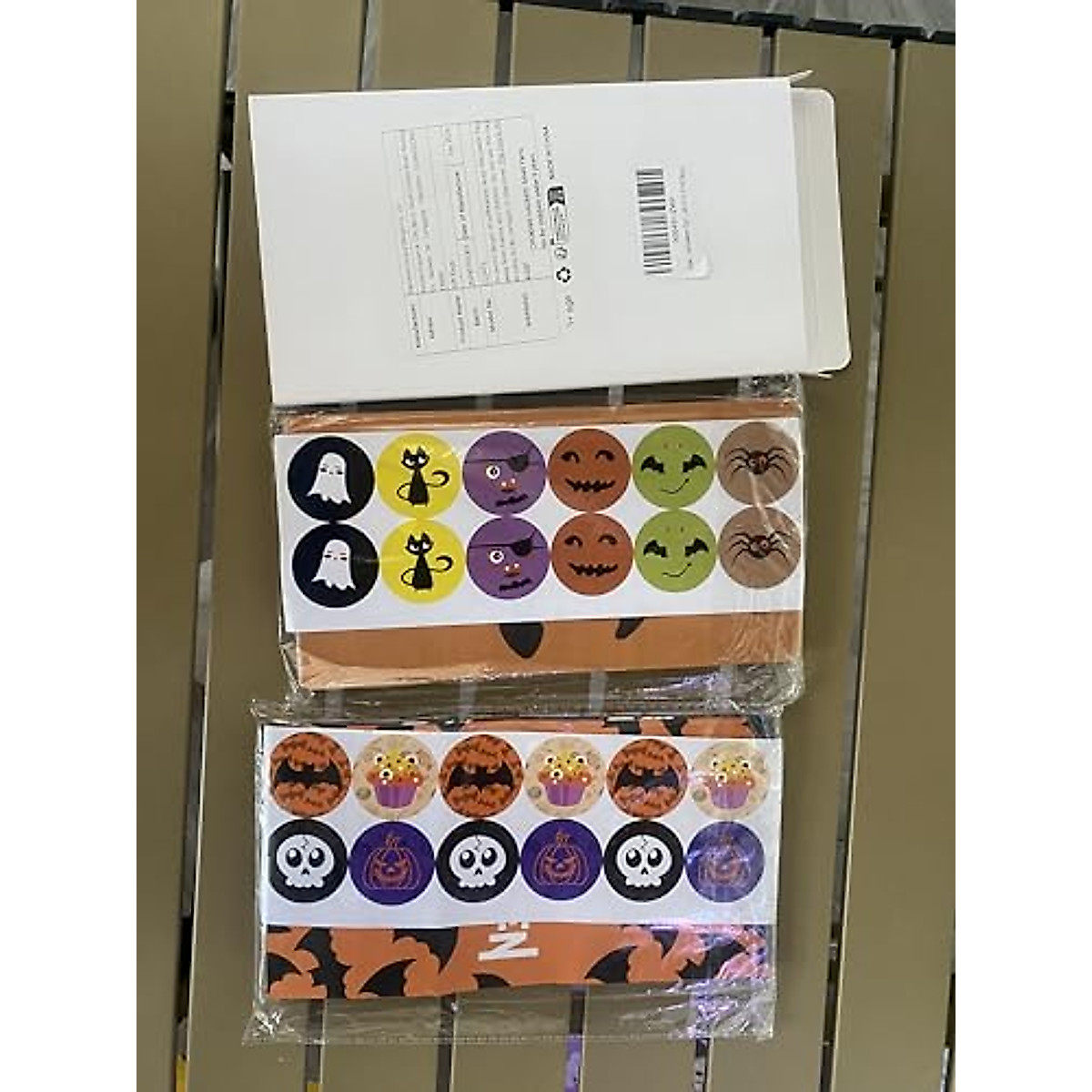 Halloween Candy Bags Party Favors - 24pcs Halloween Trick or Treat Goody Bag Gift Treat Bags with 24 Pcs Halloween Stickers, Halloween Bags Party Supplies Small Gift Bags for Kids Girls Child Boys