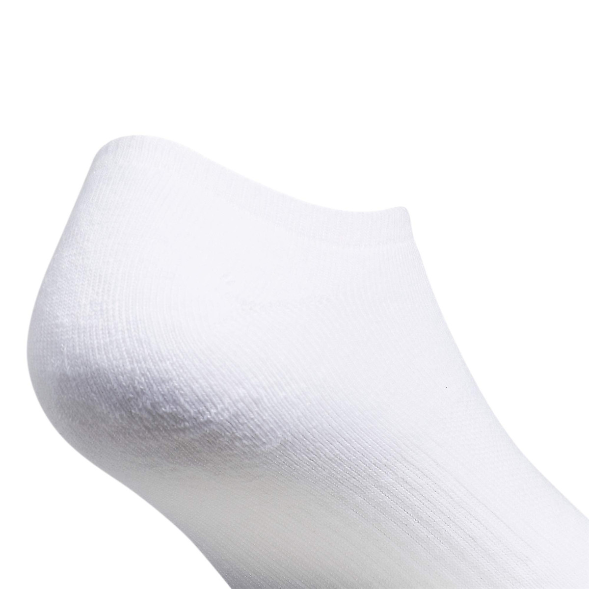 adidas Originals Big & Tall Trefoil No Show Socks (6-Pair), White, X-Large
