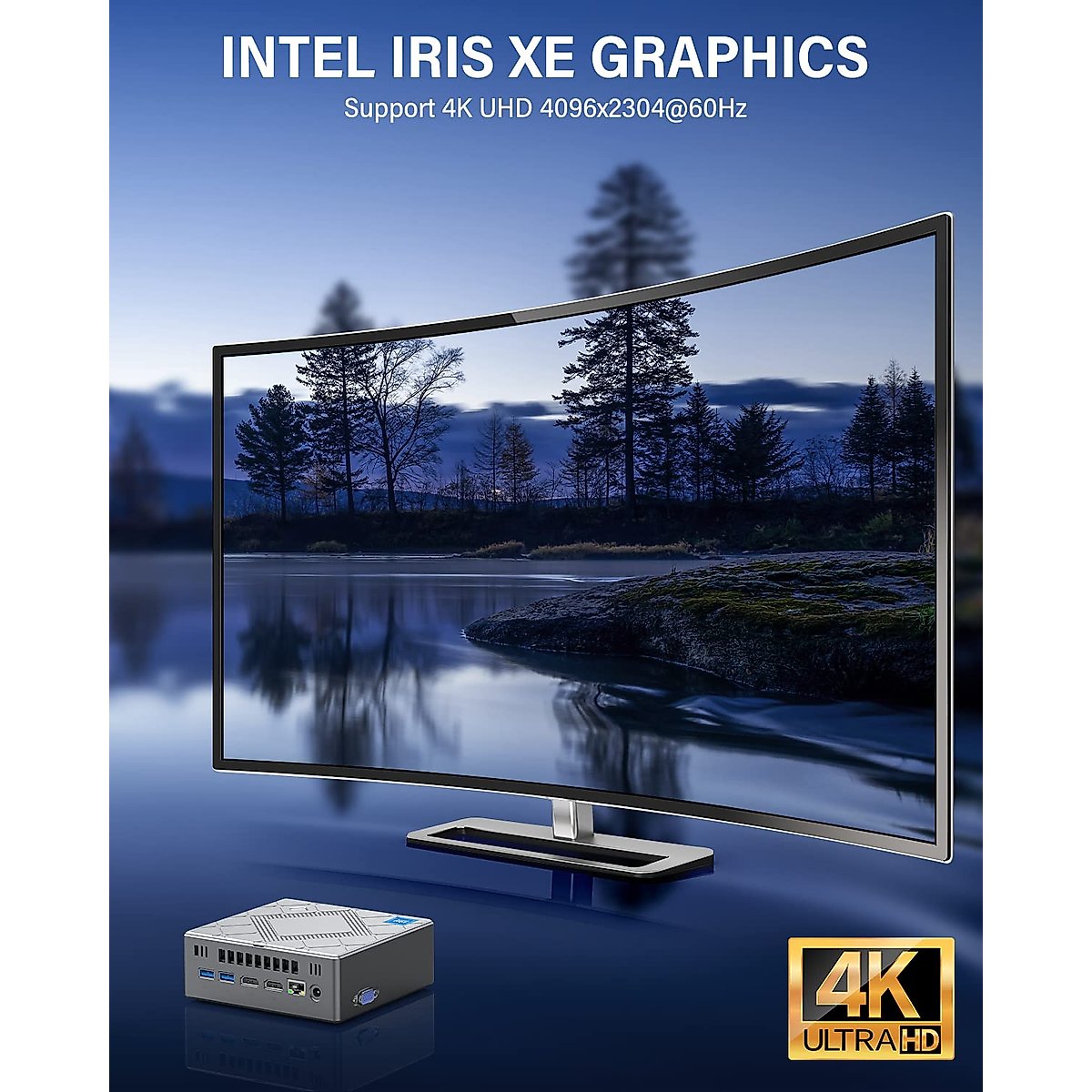 KAMRUI Mini PC Intel i5-12450H(up to 4.4GHz,8C/12T), Mini Computers Desktop 32GB RAM 512GB NVME SSD,Micro PC Small Support Triple Display 4K with Type-C/WiFi6/BT5.2/USB3.2/LAN for Office/Business