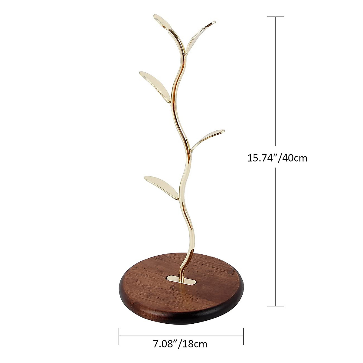 HoroM Gold Coffee Mug Tree for Counter, Coffee Mug Holder Stand, Mug Rack Countertop