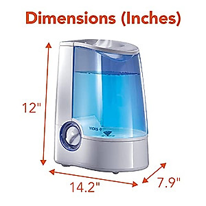 Vicks Warm Mist Humidifier, Small to Medium Rooms, 1 Gallon Tank – Vaporizer and Warm Mist Humidifier for Baby and Kids Rooms, Bedrooms and More