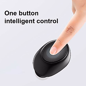 Gaweb Earphones, 1Pc X6 Wireless Headphone Handsfree Voice Prompt ABS Stereo Game Bluetooth 5.0 Earbud for Sports (One Size, 1PairWhite)