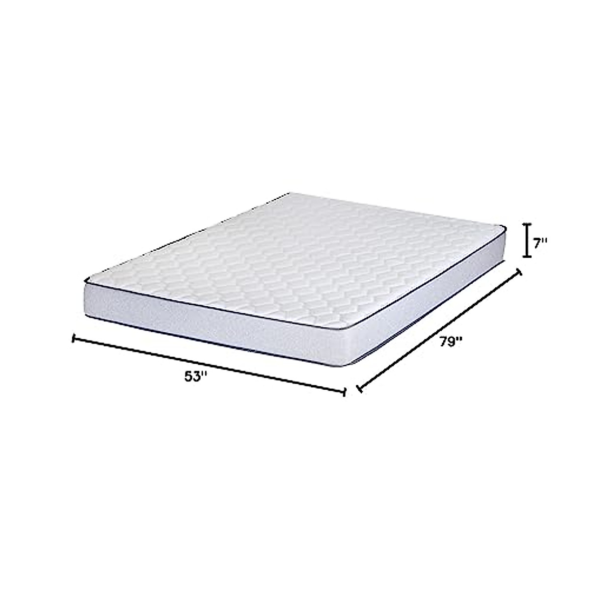 Greaton, 5/7/8/10 Inch Medium Firm High Density Foam Mattress, Comfortable Mattress for Cooler Sleep Supportive & Pressure Relief, Full XL, White