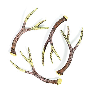 Fun Express 4” Deer Antler Resin Table Tosser Decorations - 12 Pieces, Great for Holiday, Winter or Rustic Themed Decor