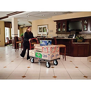 Rubbermaid Commercial Products Heavy-Duty Platform Truck Cart, 1000 Pound Capacity, 24 x 48 Platform, Black (443600BK)