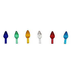 Creative Hobbies Ceramic Christmas Tree Replacement Lights, Small Twist Light Ornaments for 8" or Smaller Ceramic Trees, Multi Colors, 144 Piece Pack