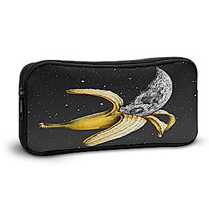Moon Banana Pencil Case Pencil Pouch Coin Pouch Cosmetic Bag Office Stationery Organizer