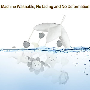 vocheer Baby Music Crib Mobile, Soft Plush Animal Rotating Toys, Infant Crib Hanging Toy Mobile for Crib Girs&Boys 0-24 Months (Lion & Koala)