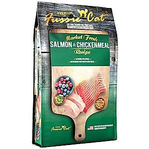 Fussie Cat Market Fresh Salmon & Chicken Meal Formula Grain-Free Dry Cat Food 10lb