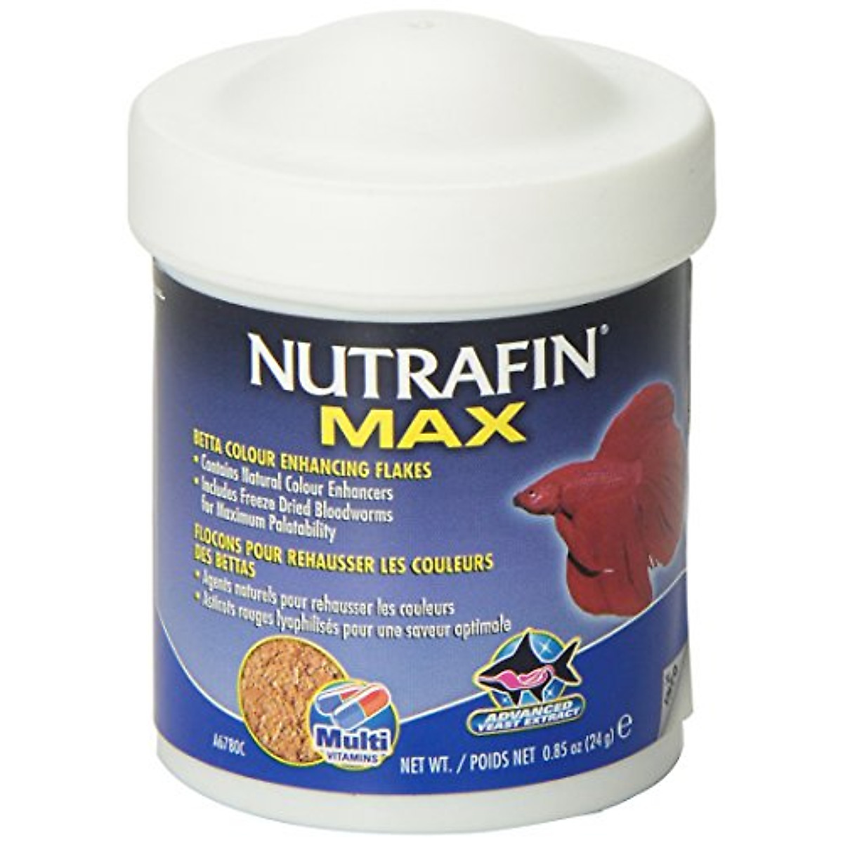 Nutrafin Max Betta Color Flakes, 0.85-Ounce