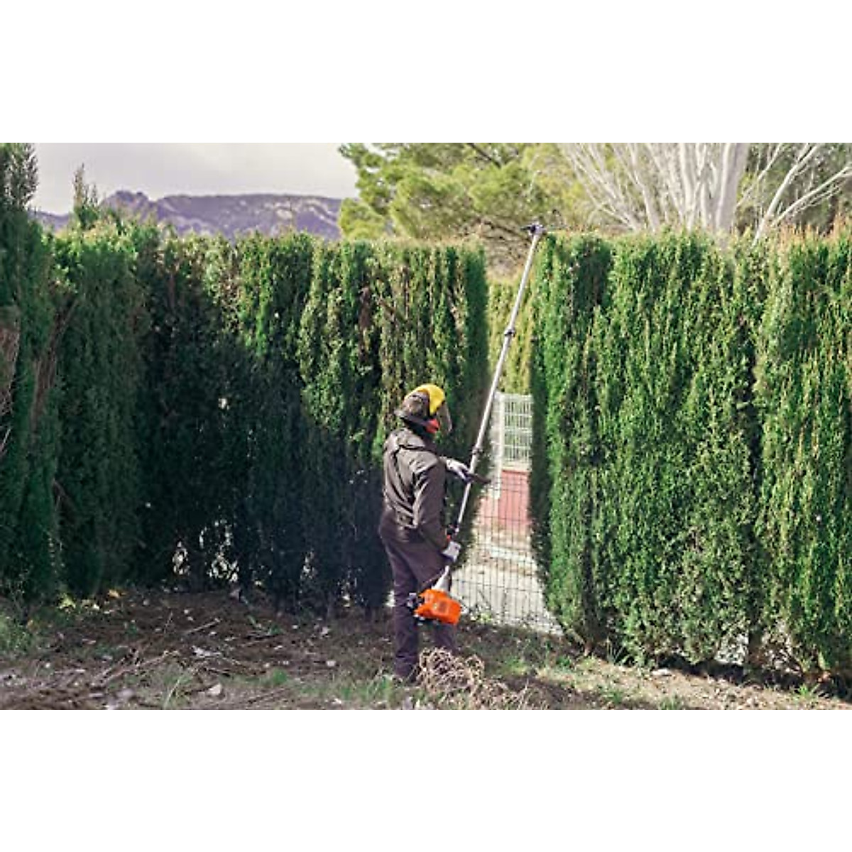 Brushcutter Kit -High Strength Long Handle Multi-Functional Chainsaw 63cc 5 in 1 - Gardening Tools - Lawn Mower, Hedge Trimmer, Brush Cutter - 2-Point Blade, 6t Blad, Lawn Edger, Edger, Grass Trimmer