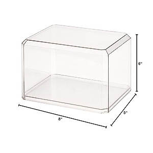 Pioneer Plastics 865C Clear Plastic Mini Helmet Display Cases, 8" W x 6" D x 5" H (Mailer Box)