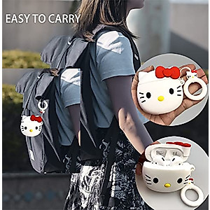 2Pack Cartoon Cases Cover for Airpod 1&2,Kawaii Funny 3D Cartoon Anime Character Unique Fancy Soft Silicone Charging Case Cover Suitable for Men and Women