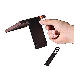 Muso Wood Artist Bookends, Decorative Bookshelf Book Ends Heavy Duty Bookends Desktop Organize Books Wooden Book Ends for Home Office Kitchen 6"x4" (Walnut)