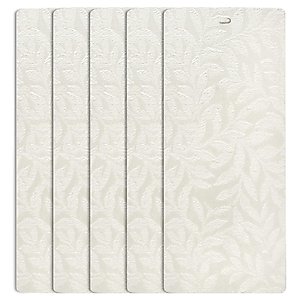 DALIX Rainforest Off White Vertical Blind Texture Sliding Door 82.5 Qty 5 Pack