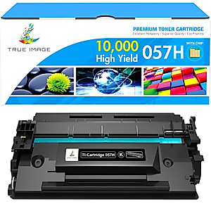 TRUE IMAGE Compatible Toner Cartridge Replacement for Canon 057H 057 CRG-057H Work with ImageCLASS MF445dw LBP226dw LBP227dw LBP228dw MF448dw MF449dw LBP226 MF445 Printer Ink (Black, 1-Pack)