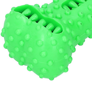 AONYAYBM Interactive Chew Dog Treat Toy, Bone Shape Soft Treat Dispensing Dog Toys, Teeth Cleaning Dog Puzzle Toy, Dog Feeder Puzzle Toy Pet Dental Care Tool, Treat Dispensing Toy(Green)