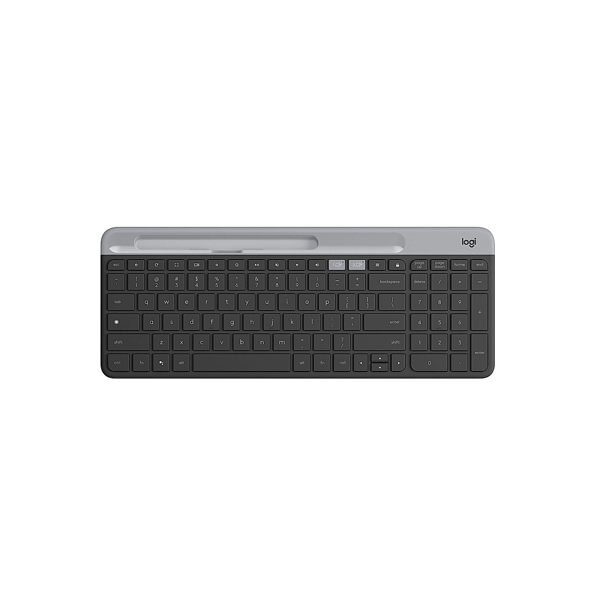 Logitech K580 Slim Multi-Device Wireless Keyboard for Chrome OS - Bluetooth/USB Receiver, Easy Switch, 24 Month Battery, Desktop, Tablet, Smartphone, Laptop Compatible