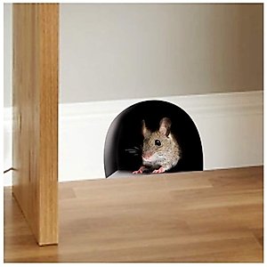 3D Wall Stickers,Realistic Mouse,Hole Wall Mouse in A Hole Wall Decal Fun Art Animal Stickers for Home Decor Living Room Nursery Bedroom Kids Room Wall Decoration