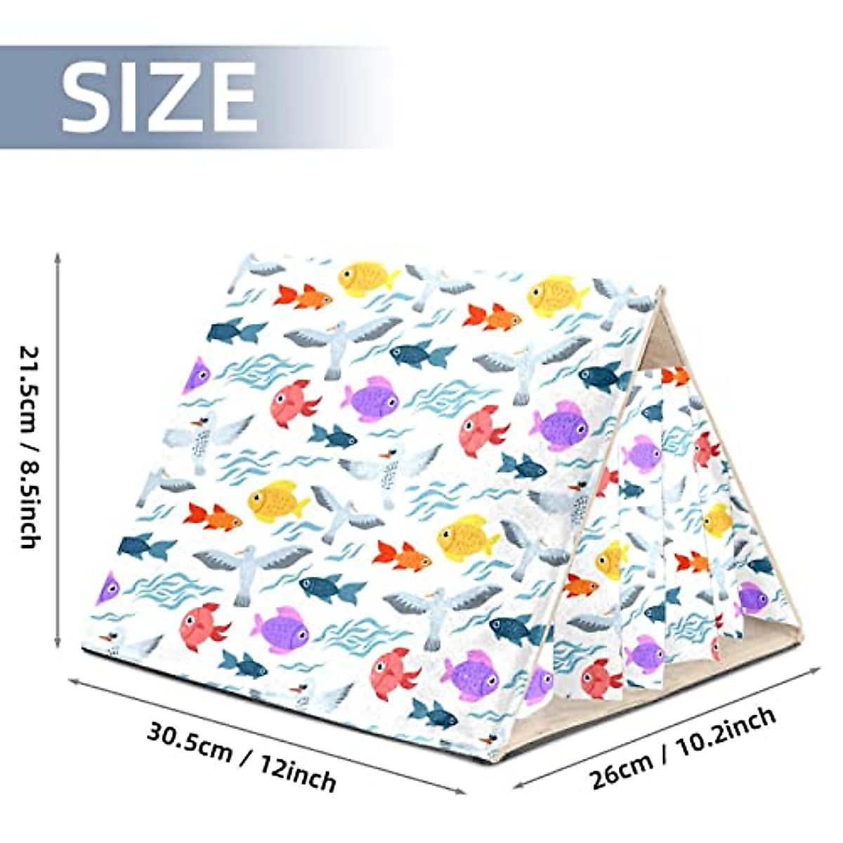 Y-DSIWX Guinea Pig Hideout House Bed, Sea Life and Birds Rabbit Cave, Squirrel Chinchilla Hamster Hedgehog Nest Cage
