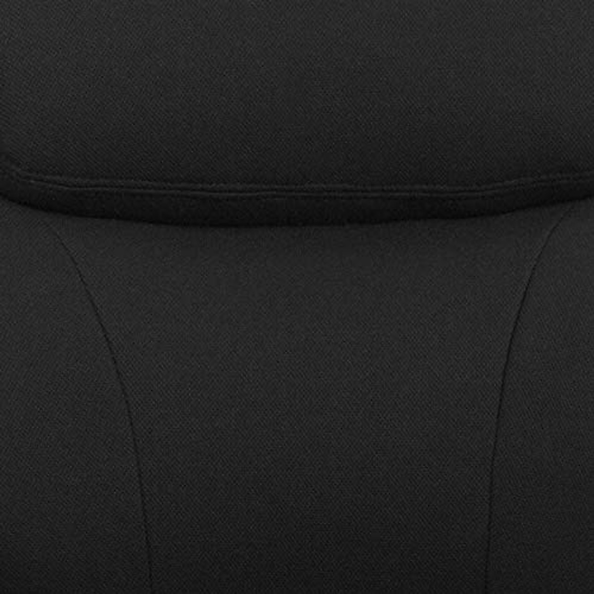 Flash Furniture HERCULES Series Big & Tall 400 lb. Rated Black Fabric Ergonomic Task Office Chair with Line Stitching and Adjustable Arms