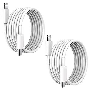iPhone Fast Charger Cable, [Apple MFi Certified] 2 Pack 6.6FT iPhone Fast Charger Cord Type C to Lightning Cable for iPhone 12/12 Pro/Max/11/11Pro/XS/Max/XR/X/8/8Plus iPad/iPad