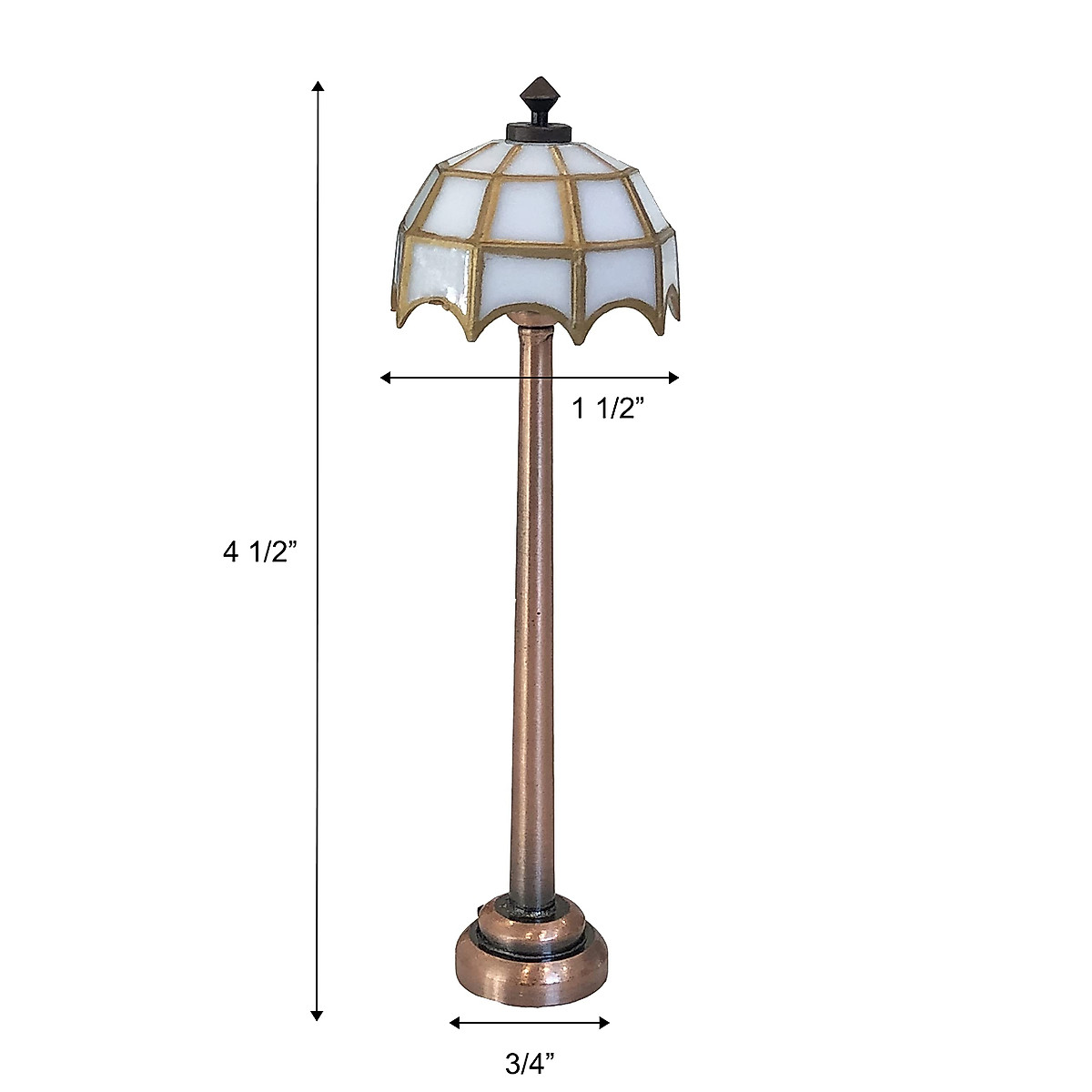 Mini Dollhouse Floor lamp, LED Miniature Lighting for Dolls House Decor, Battery Operated Functional Light Accessories