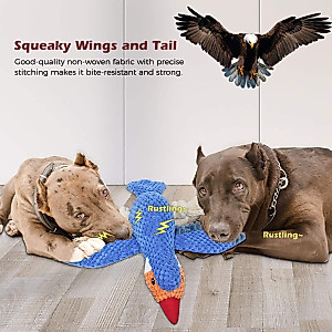Squeaky Dog Toys Dog Chew Toy for Aggressive Chewers Dog Stuffed Animals Rope Chew Toy Dog Teethbrush Dental Chew Toy for Small Medium Large Doggy or Puppy Red-Billed Bird