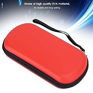 Heayzoki 2Pcs Carrying Case for PSV1000 2000 Console, Portable Storage Bag Protective EVA Hard Carry Case for PSP1000 2000 3000 and Accessories(red)