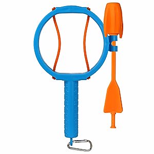 Funwares Ring Strike Fetch, Launcher for Dogs, Fetch Toy for Medium and Small Dogs