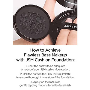 JUNG SAEM MOOL Cushion Puff Natural Cover Puff for Smooth Fitting with The Round Shape 2.1 Inch