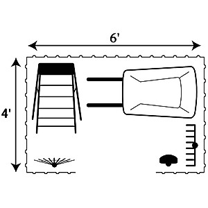 Arrow Classic Steel Storage Shed, 6x4, Flute Grey
