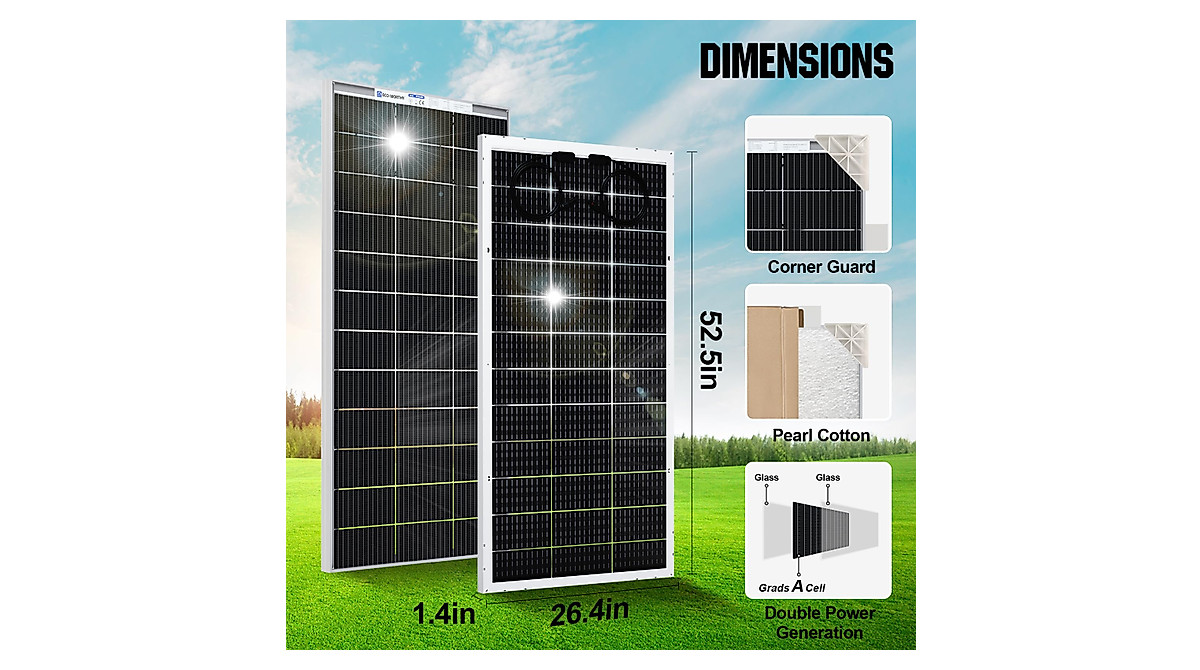 ECO-WORTHY 600W Off Grid Solar Panel Kit for RV