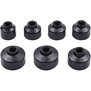 iBetter 7-Piece Oil Filter Wrench Set, Black, Aluminum, 24mm-38mm