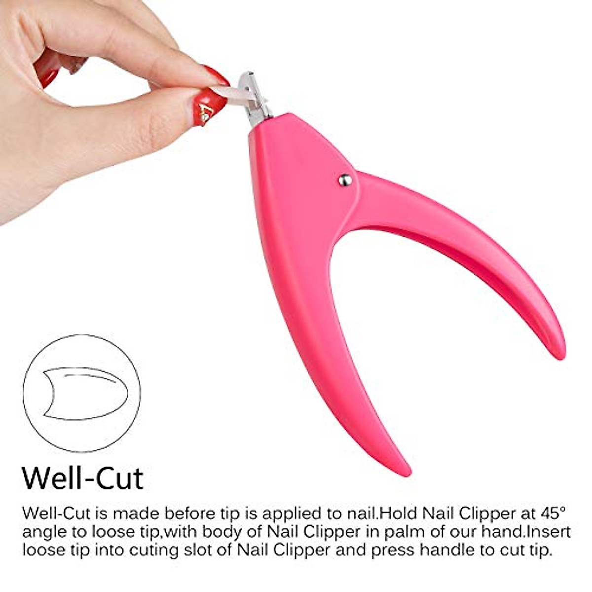 Dr.nail Acrylic Nail Clippers,Nail Clippers for Acrylic Nails,Adjustable Fake Nail Cutter Nail Tip Trimmer for Artificial Nail Art Manicure Tools Clip Tool