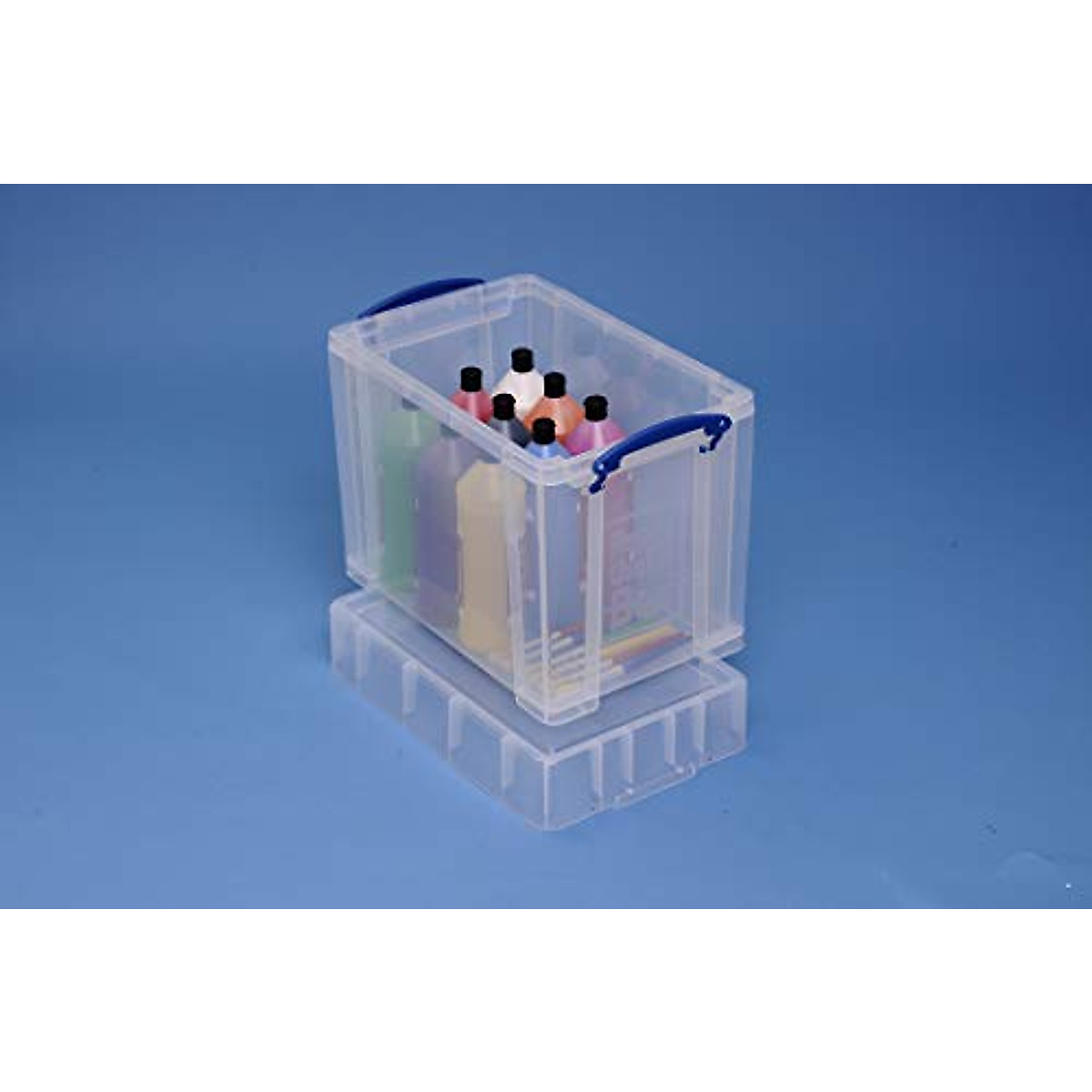 Really Useful Box Plastic Storage Box, Clear, 19 XL Litre (19CXL)