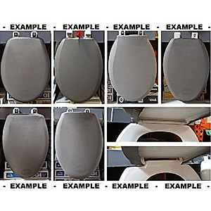 Spandex Fabric Cover for a lid Toilet SEAT fits on Round & Elongated Models - Handmade in USA (Red)